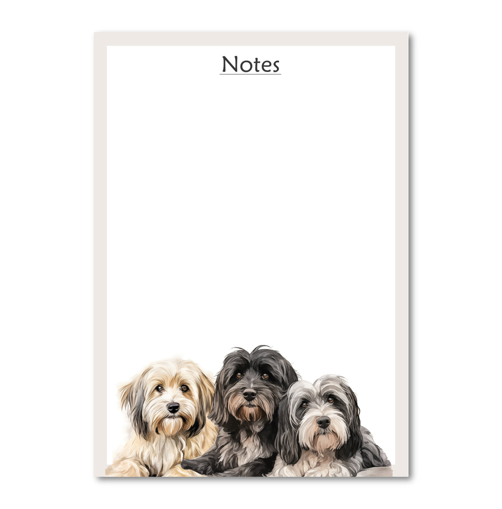 Tibetan Terrier Dog To Do List / Jotter / Notepad - PartiKraft
